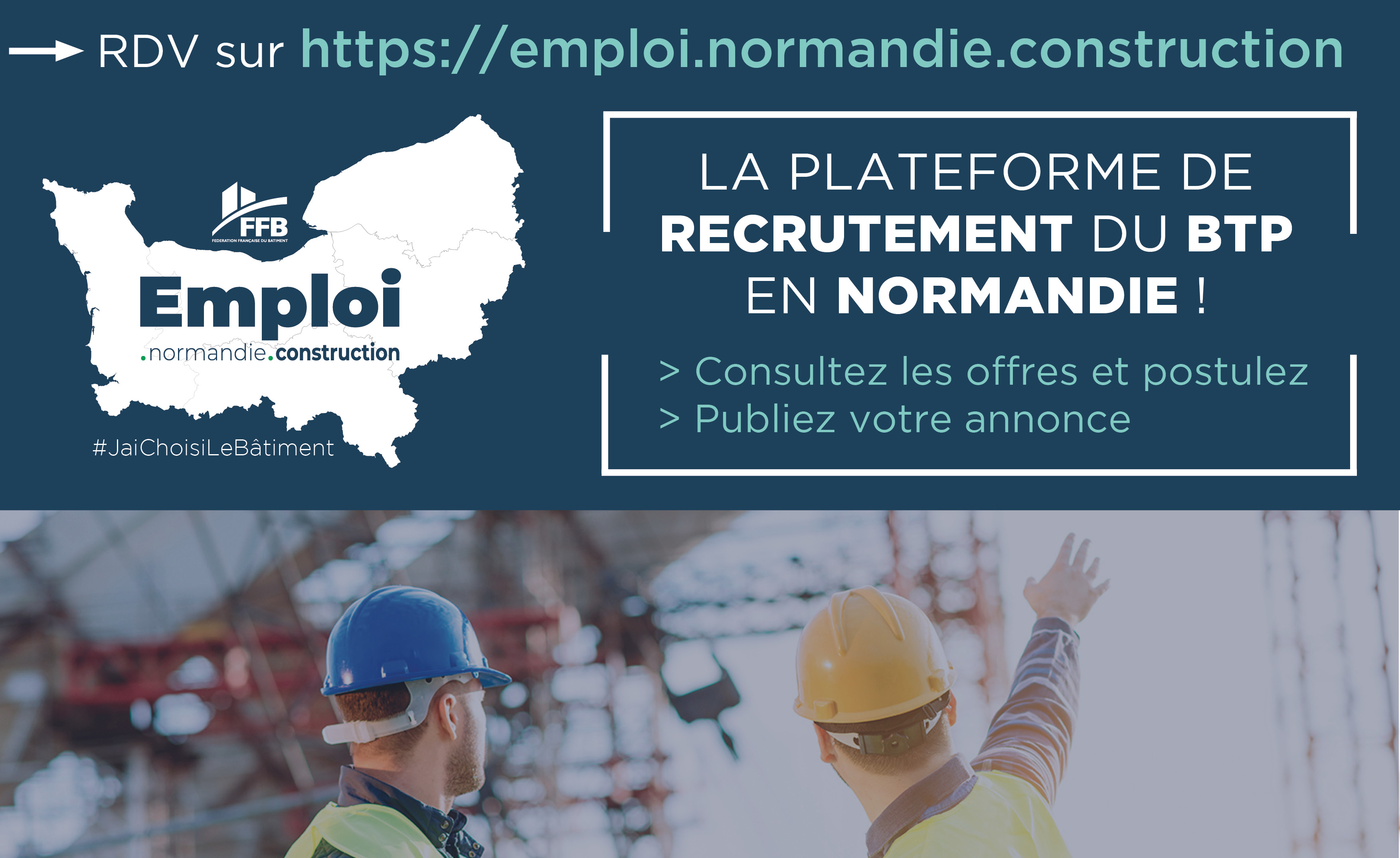 Lancement d'une plateforme de recrutement dédié au BTP en Normandie
